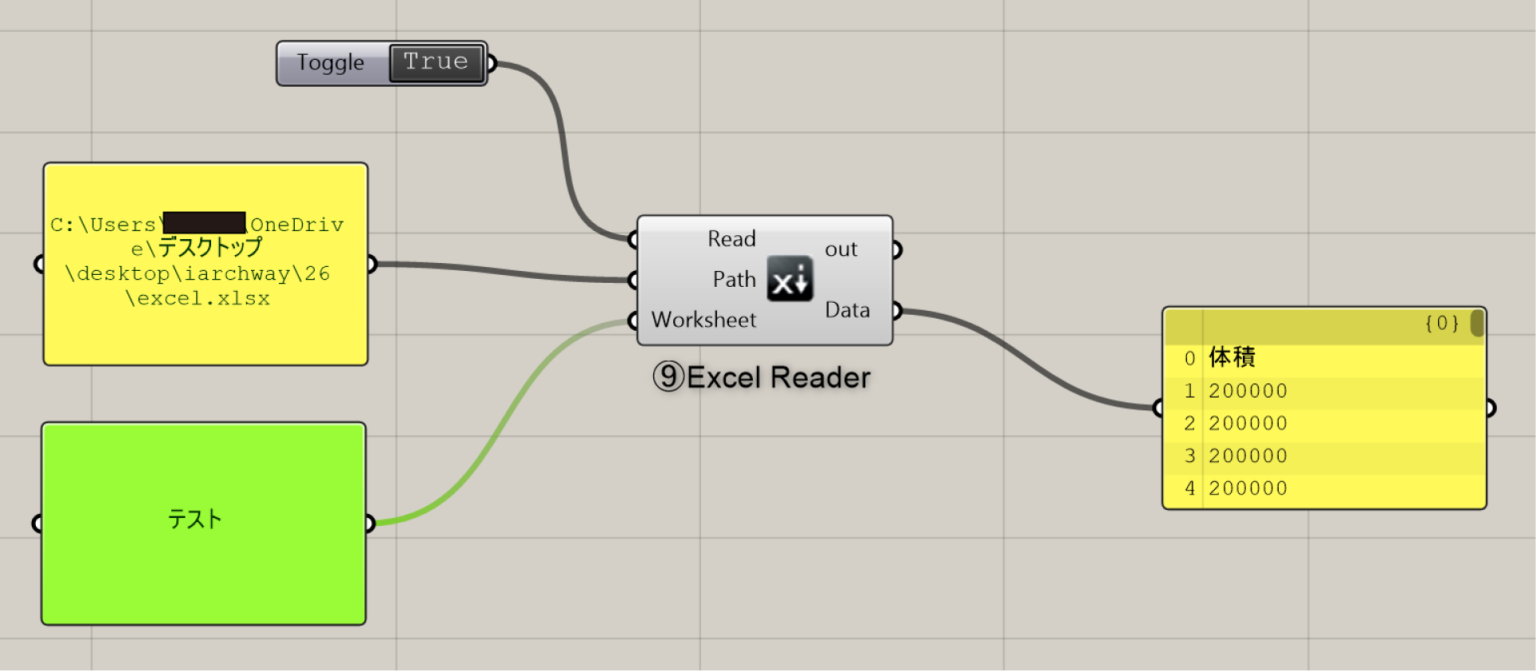 GrasshopperとExcelでデータを相互に出力する方法[Lunch boxプラグイン] - IArchway