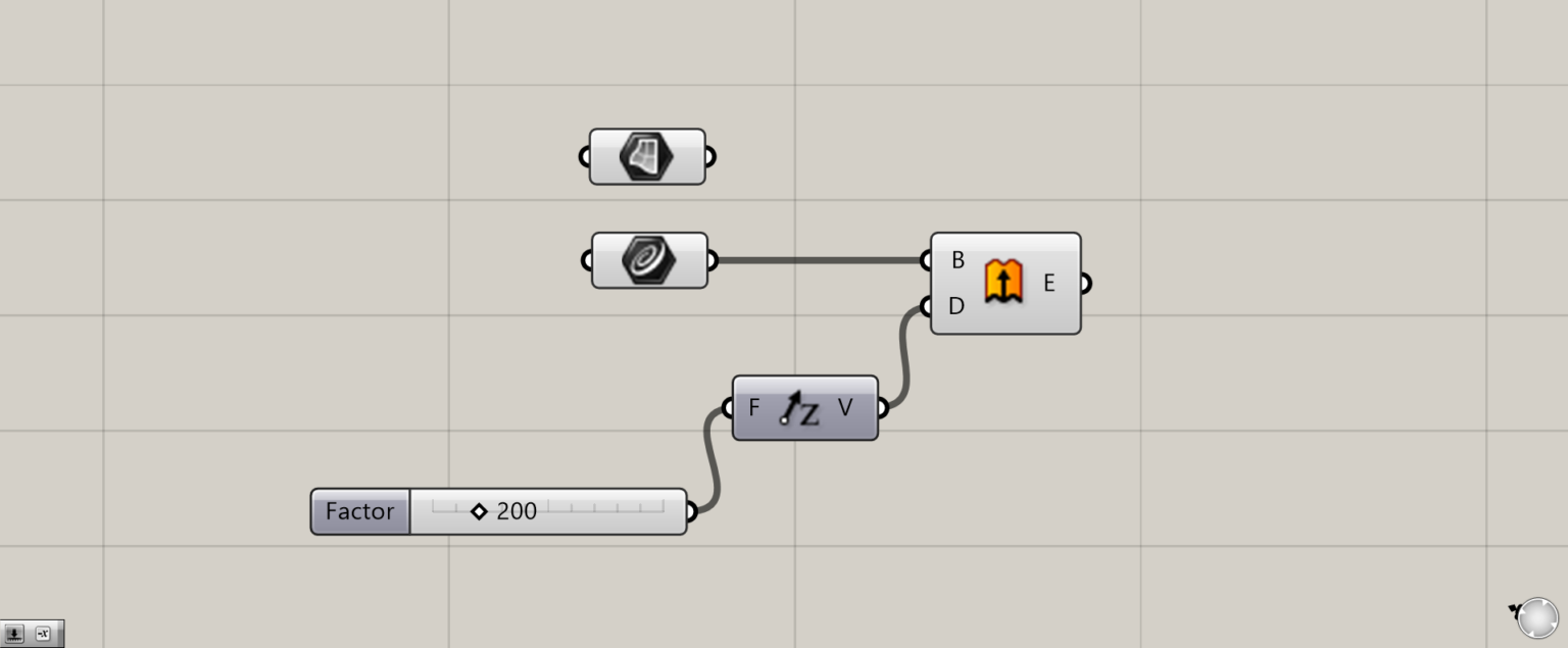 [Grasshopper] How to use Extrude to add thickness to surfaces and ...