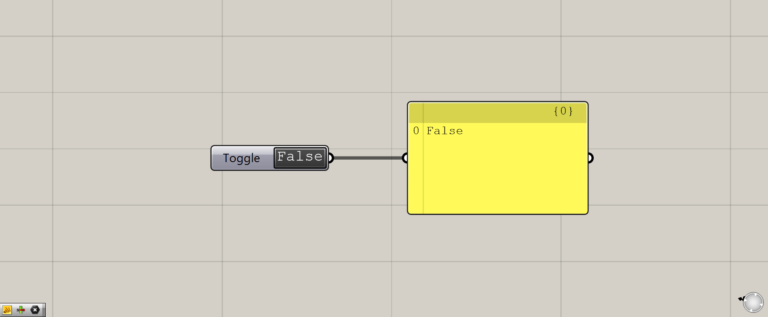 [Grasshopper] How to use Boolean Toggle to output True or False - IArchway