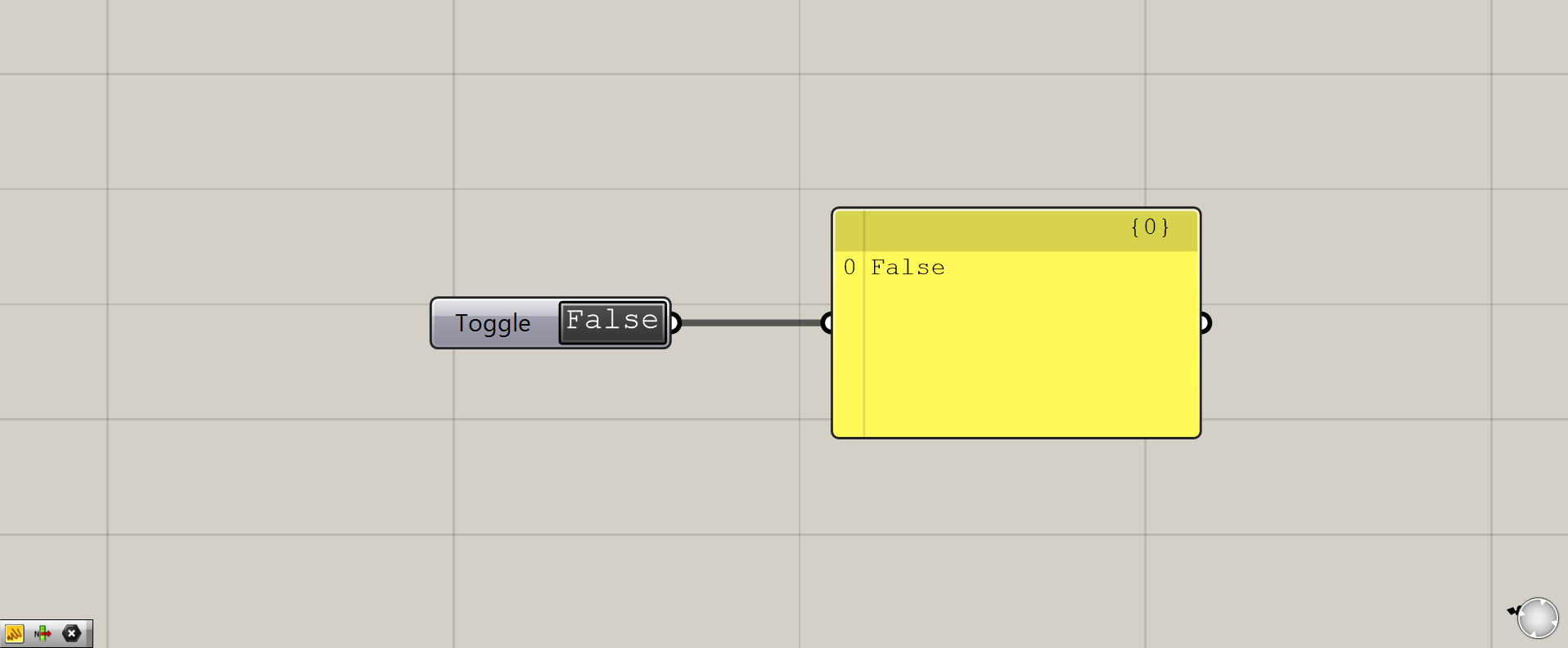 [Grasshopper] How to use Boolean Toggle to output True or False - IArchway