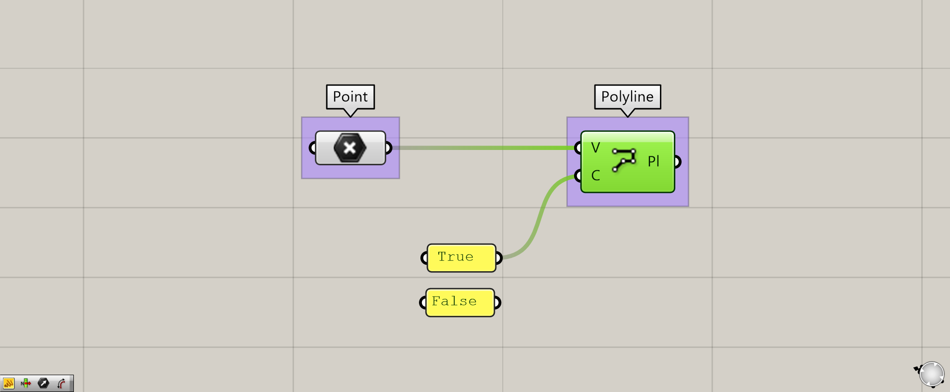 [Grasshopper] How to use Boolean Toggle to output True or False - IArchway