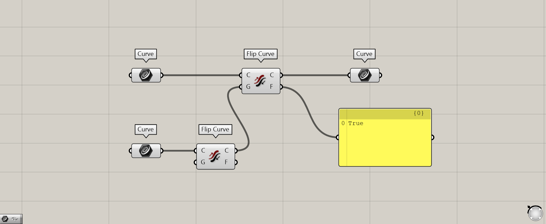[Grasshopper]線の向きを逆にするFlip Curveの使い方 - IArchway