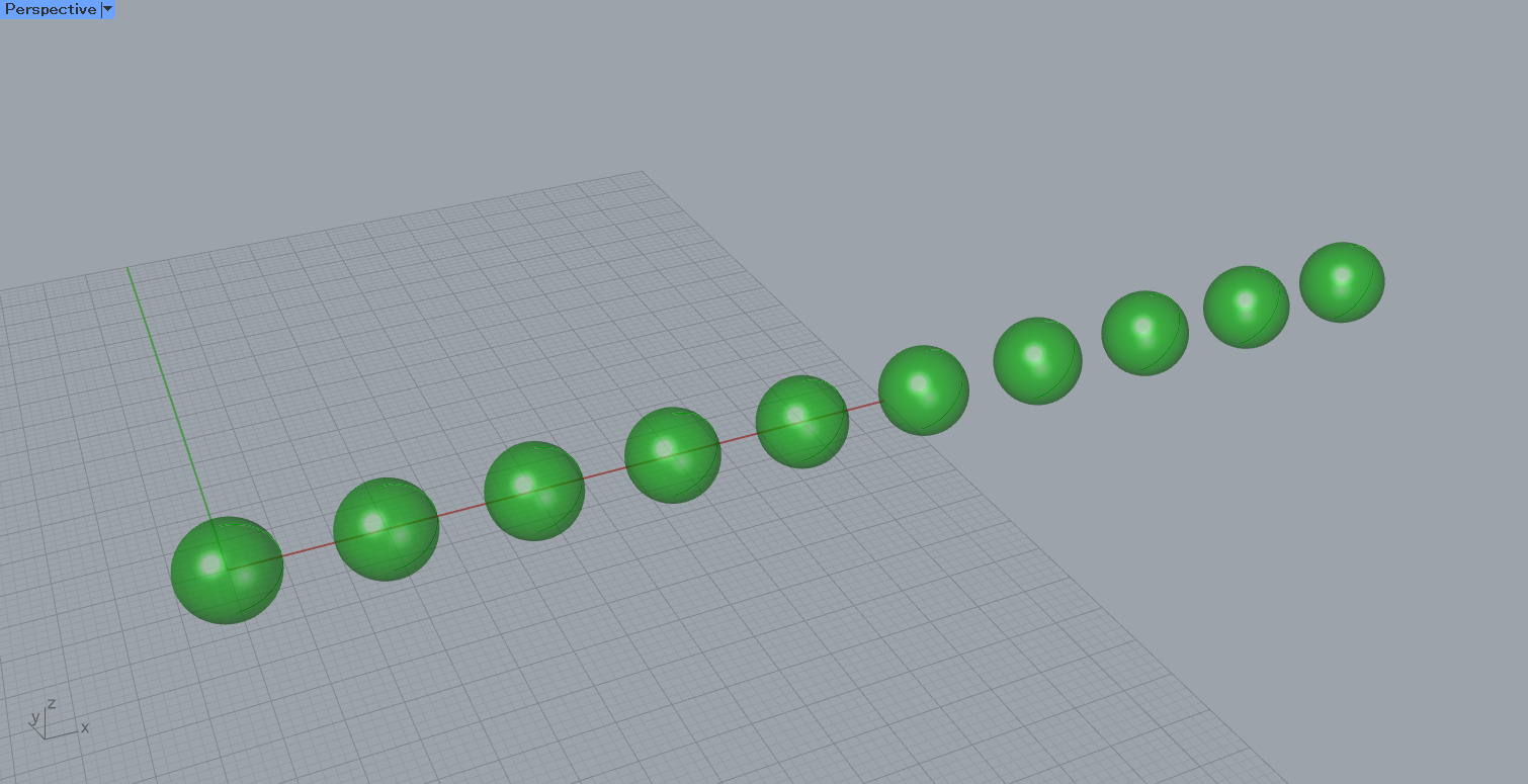 [Grasshopper]1列で等間隔に配列コピーするLinear Arrayの使い方 - IArchway