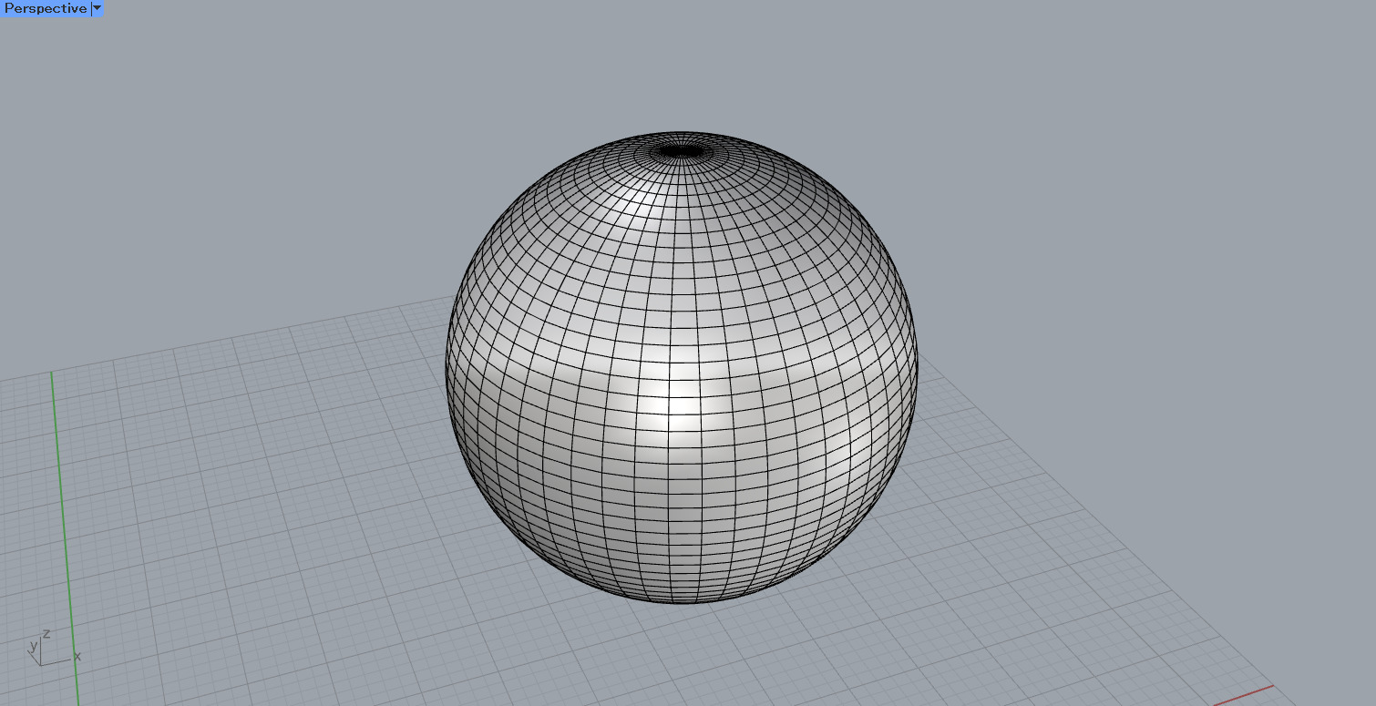 [Grasshopper]メッシュの球を作成するMesh Sphereの使い方 - IArchway