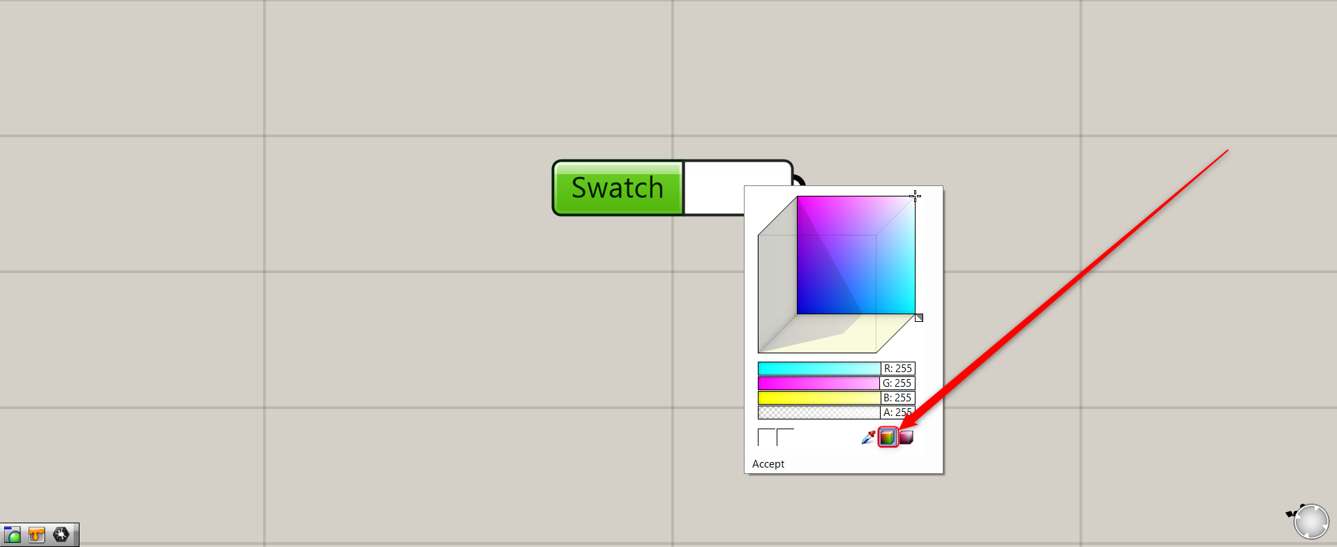 [Grasshopper] How to use Colour Swatch to set colors - IArchway