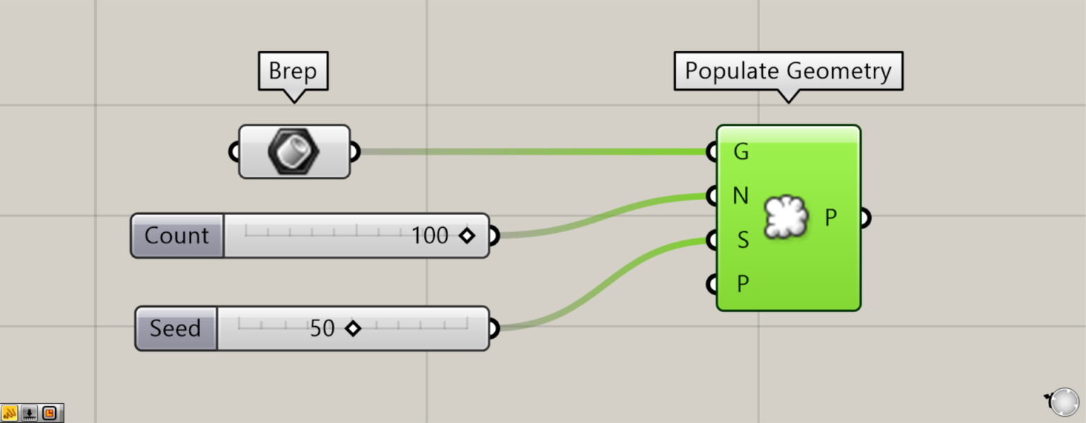[Grasshopper]ランダムな点をジオメトリ上、中に作成するPopulate Geometryの使い方 - IArchway