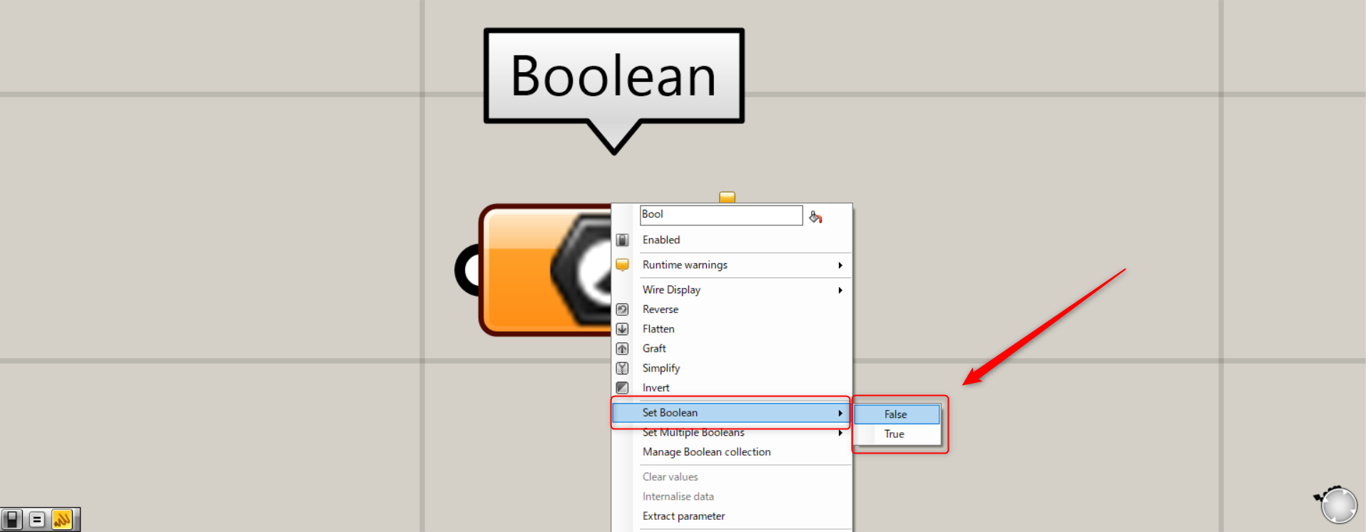 [Grasshopper]TrueやFalseのブール値（論理値）を格納するBooleanの使い方 - IArchway