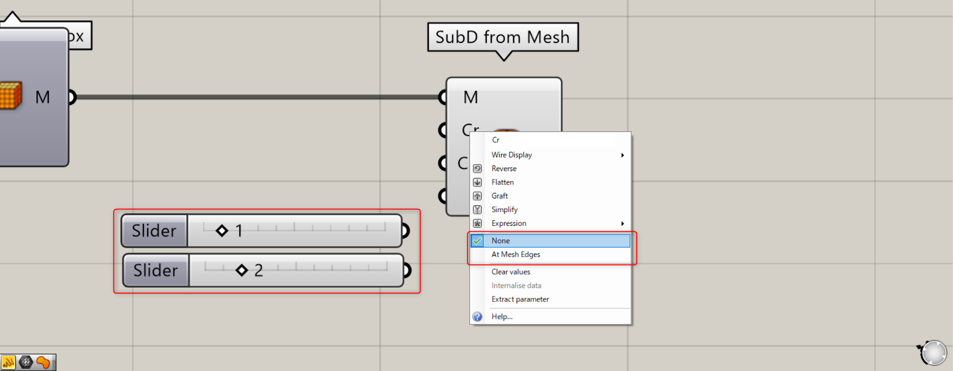 [Grasshopper]メッシュからSubDを作成するSubD from Meshの使い方 - IArchway
