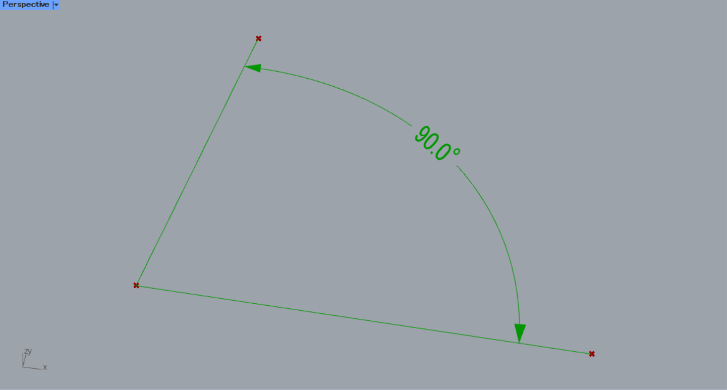 [Grasshopper]3点から角度寸法を作成するAngular Dimensionの使い方 - IArchway