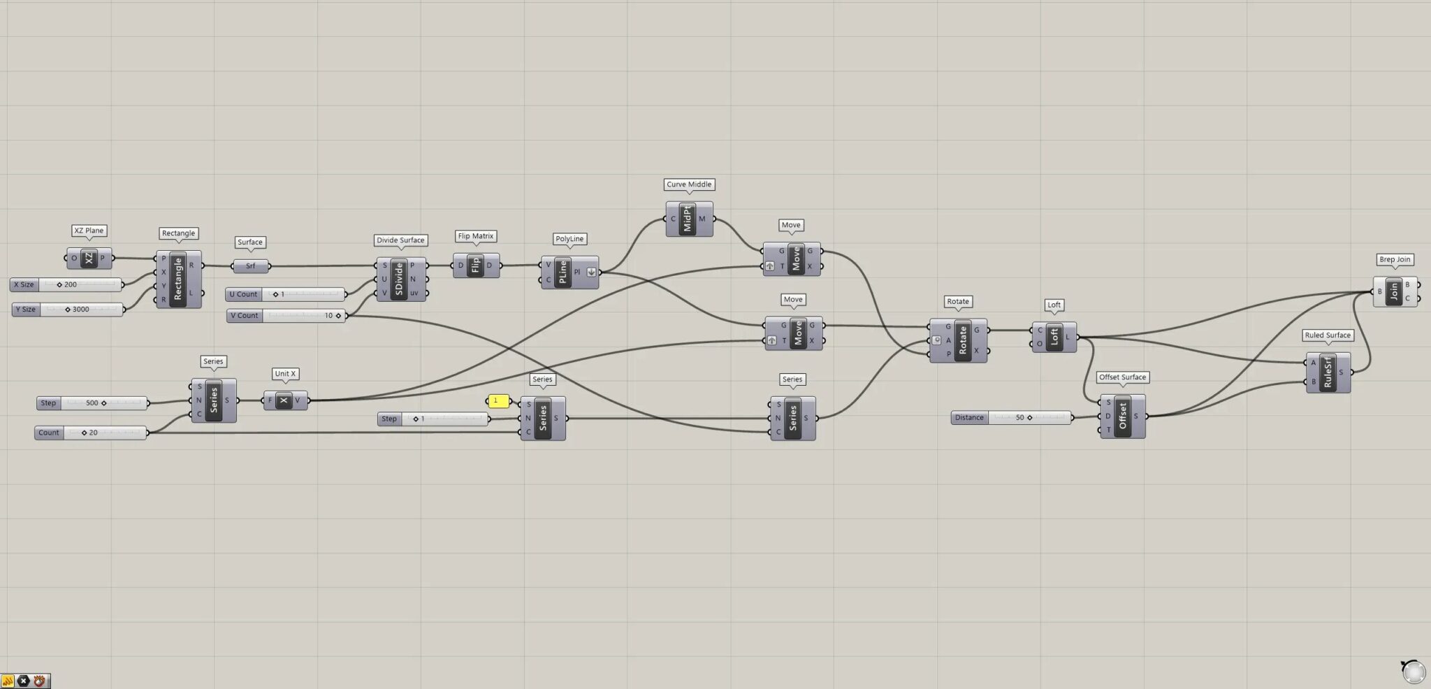 [Grasshopper] Louvers in varying positions of twisting [Data download ...