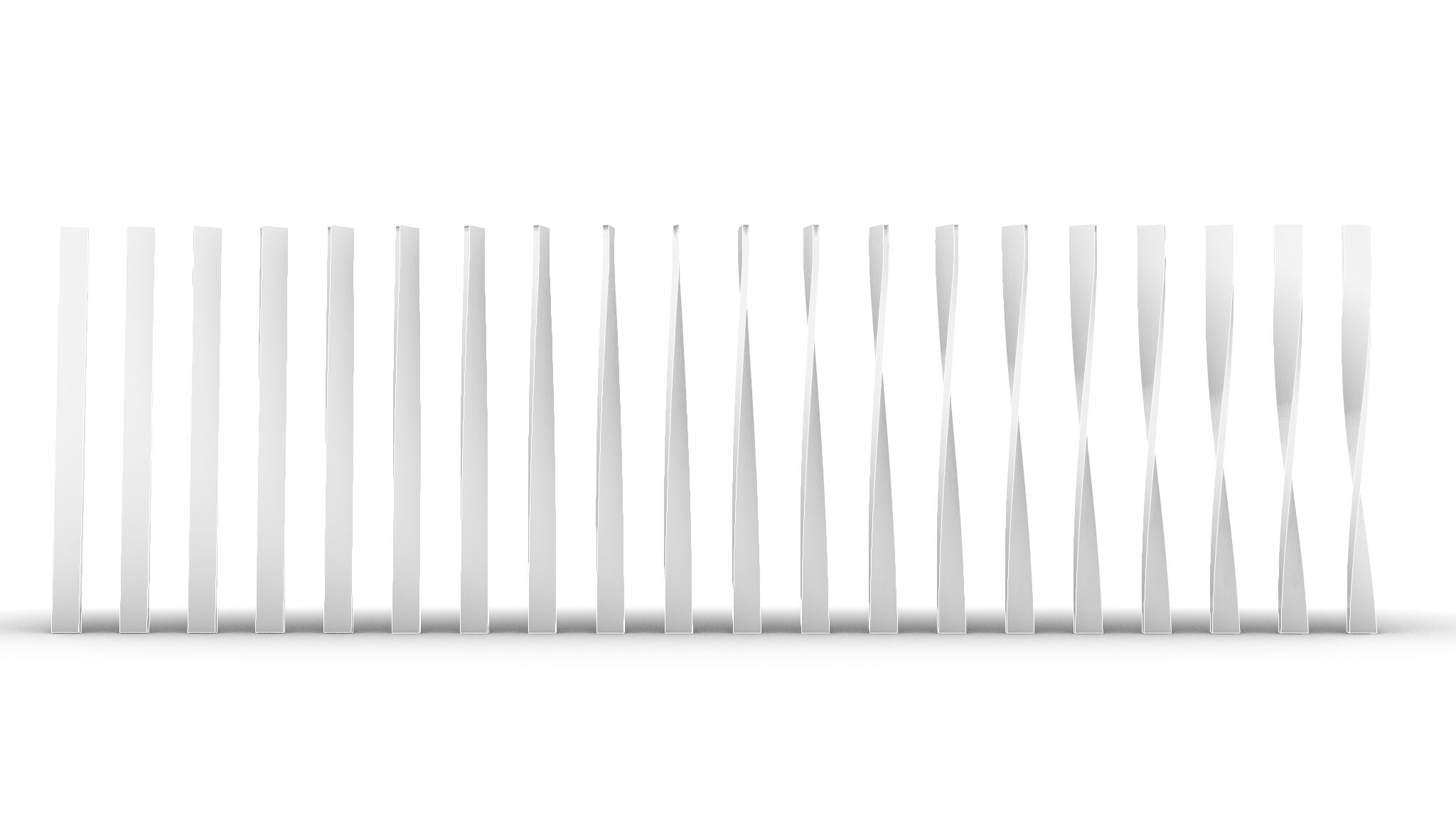 [Grasshopper] Louvers in varying positions of twisting [Data download ...