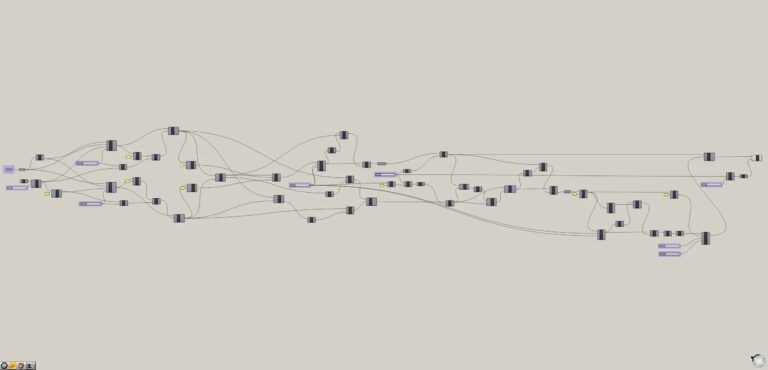 [Grasshopper] Automatic generation of columns and beams from a closed curve [Data download ...