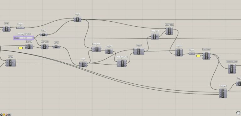 [Grasshopper] Automatic generation of columns and beams from a closed curve [Data download ...