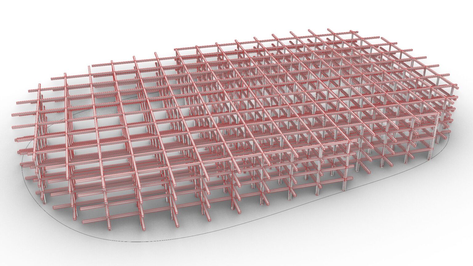 [Grasshopper] Automatic generation of columns and beams from a closed curve [Data download ...