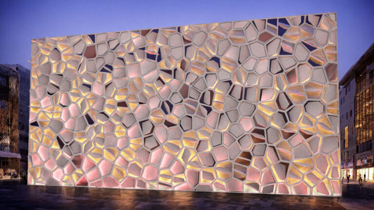 [Grasshopper] Randomly Rotating Voronoi Facade [Data download available ...