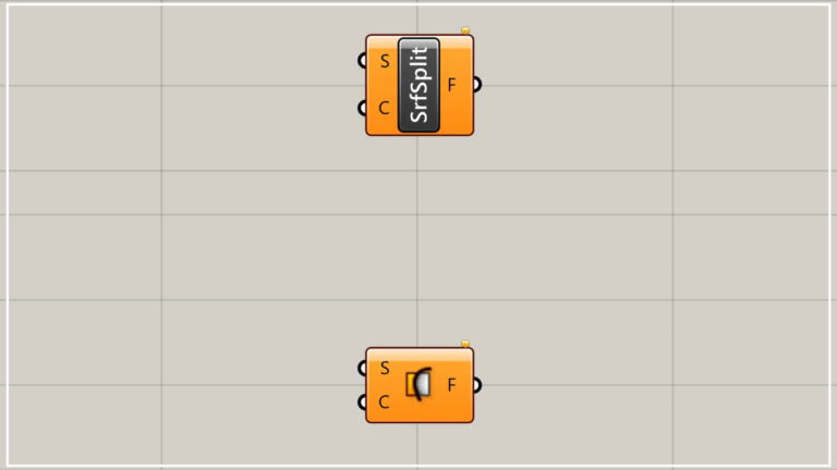 [Grasshopper] How to use Surface Split to divide surfaces with curves ...